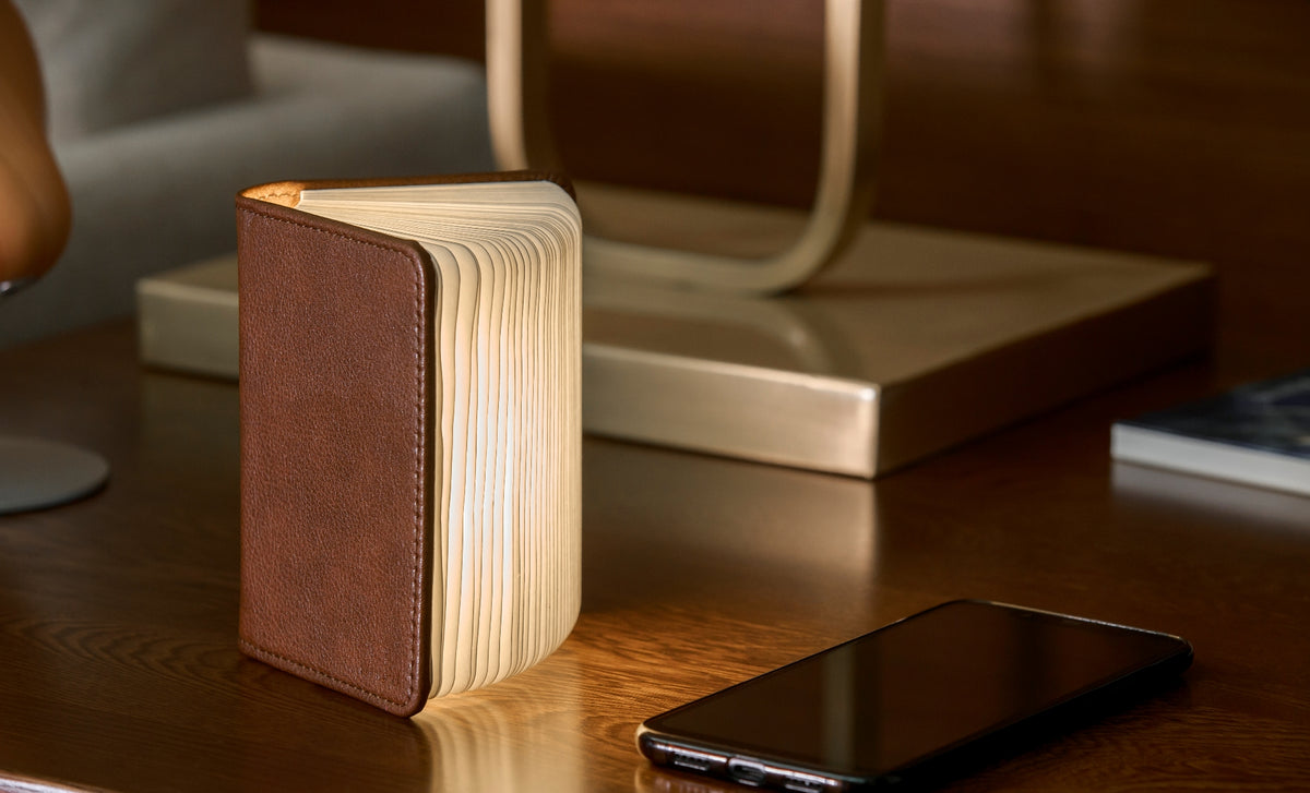 Mini Smart Book Light - Brown Leather – World Chess Hall of Fame